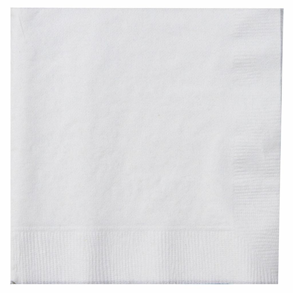 White Paper Napkins 2 Ply 33cm 4 Fold | Thali Outlet