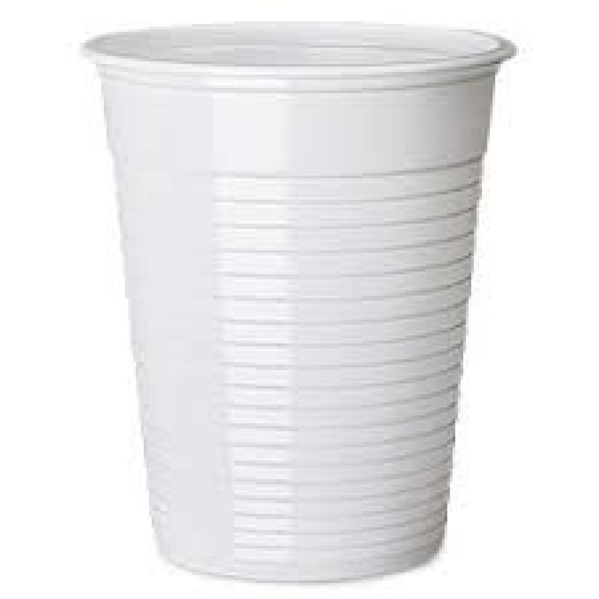 White Plastic 7oz Water Drinking Disposable Cups