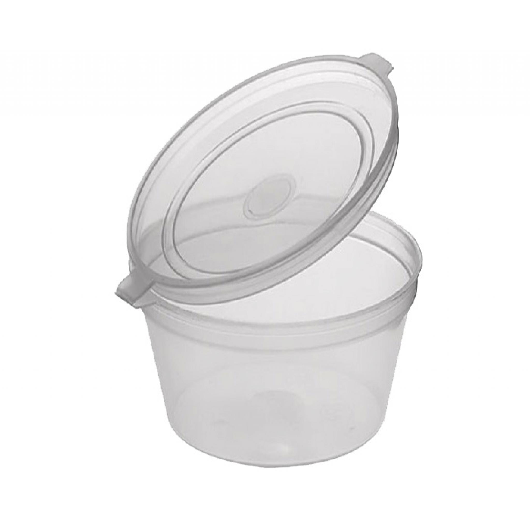 4oz Round Hinged Deli Containers with Lids | Thali Outlet