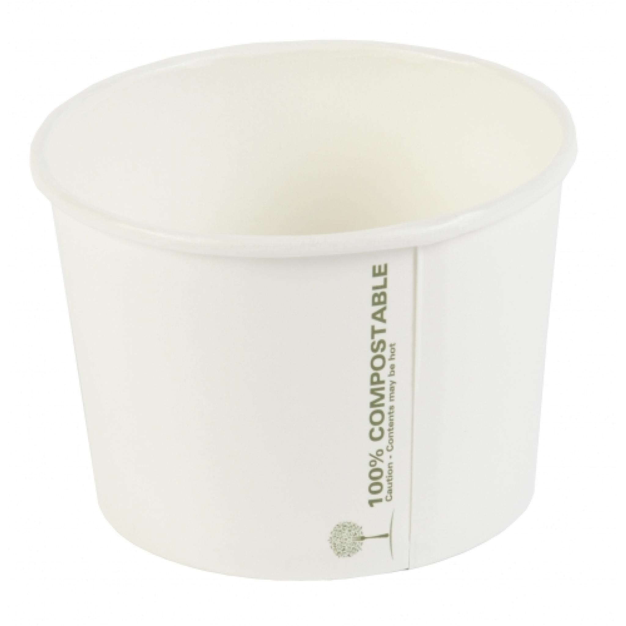 Ingeo 16oz Round Compostable Soup Container | Thali Outlet