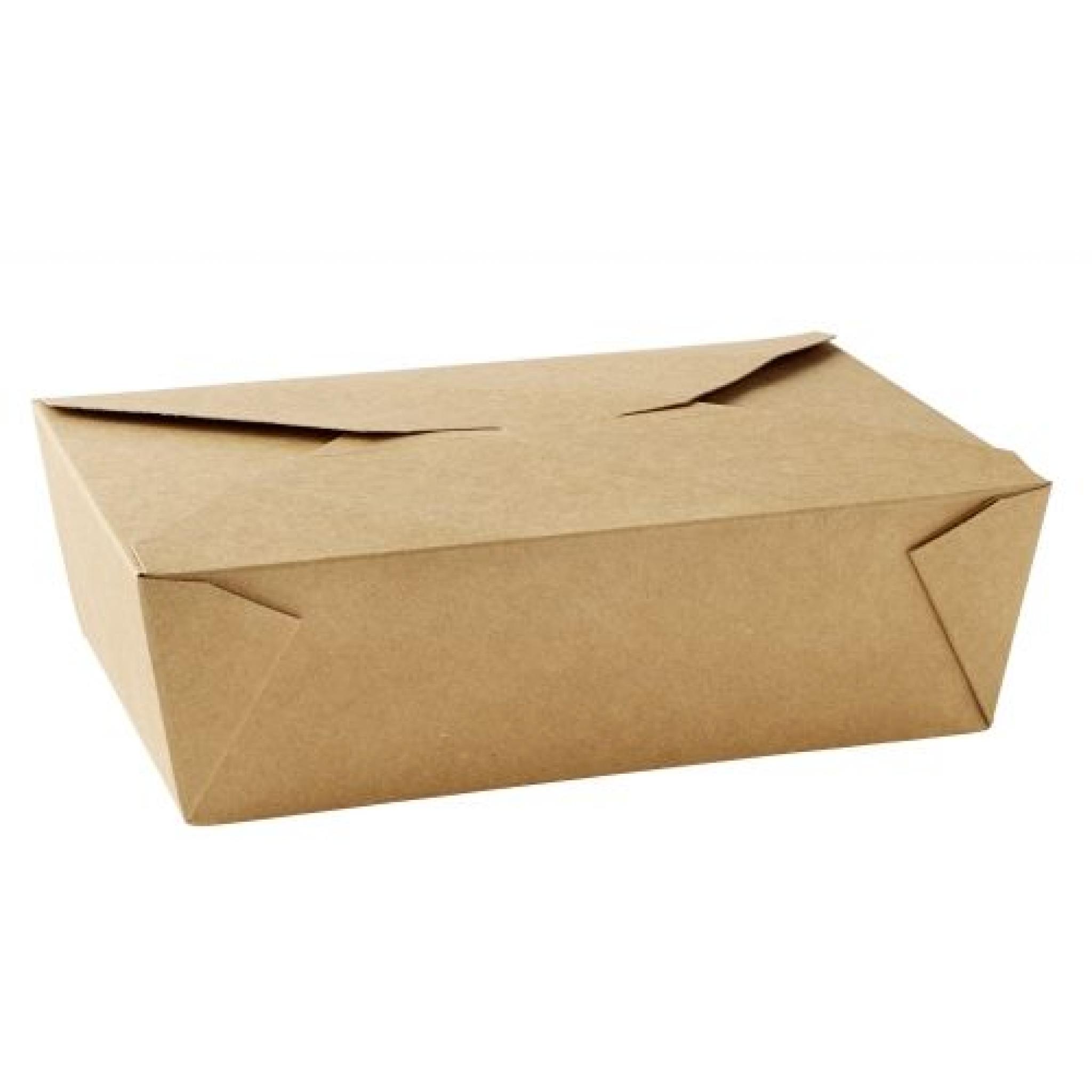 No3 Brown Kraft 69oz Square Paper Food Containers Boxes