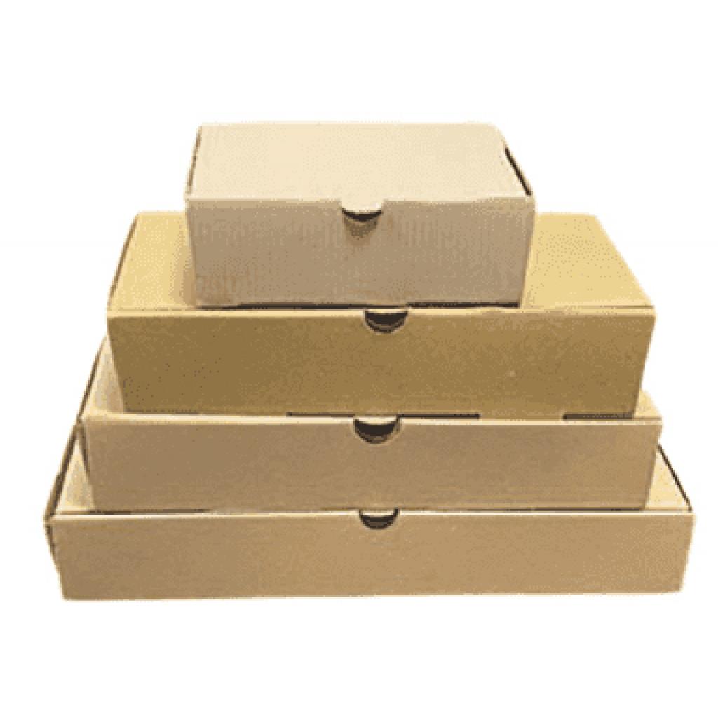 Corrugated Medium Kraft Plain - Fish Chips Boxes