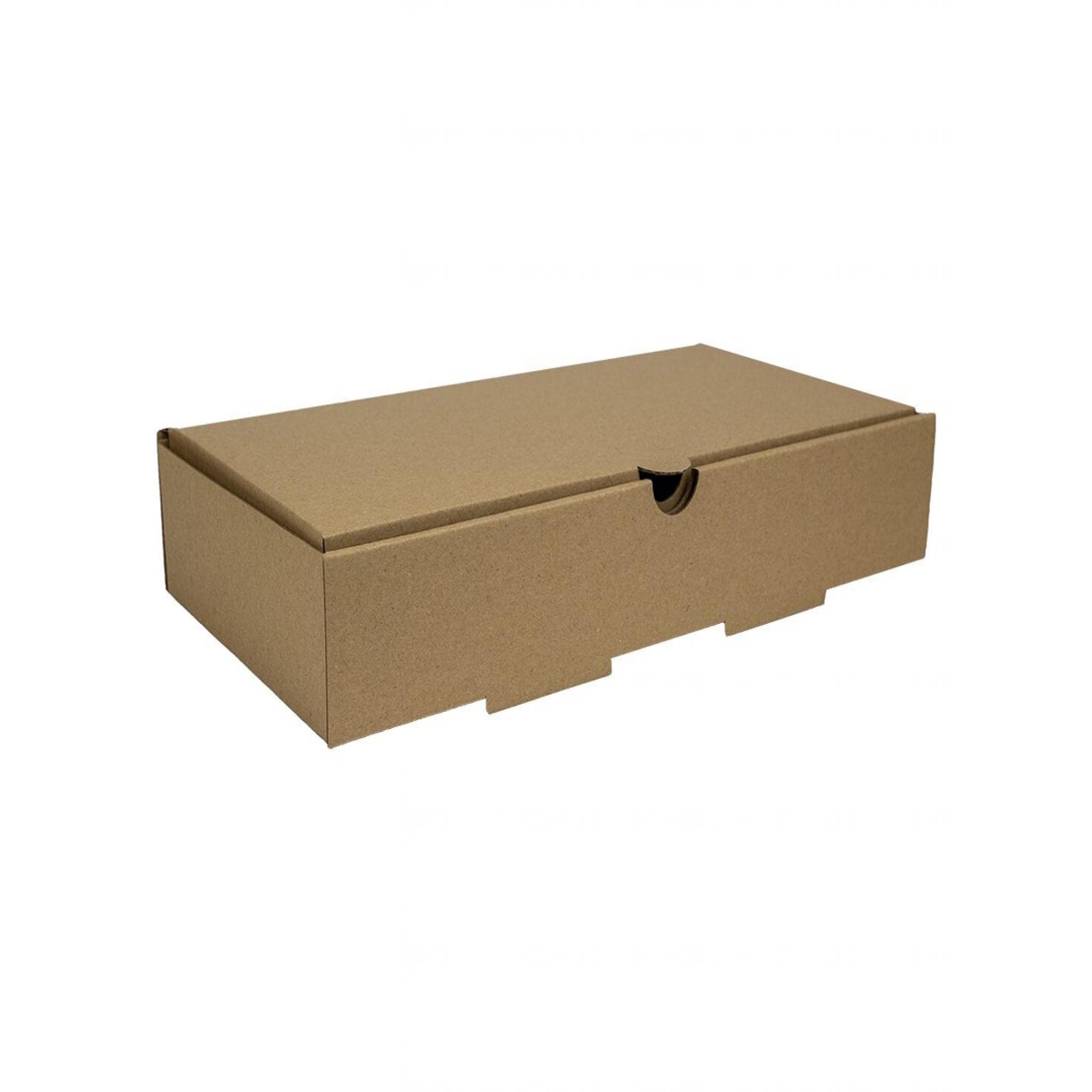Corrugated Small Kraft Plain - Fish Chips Boxes