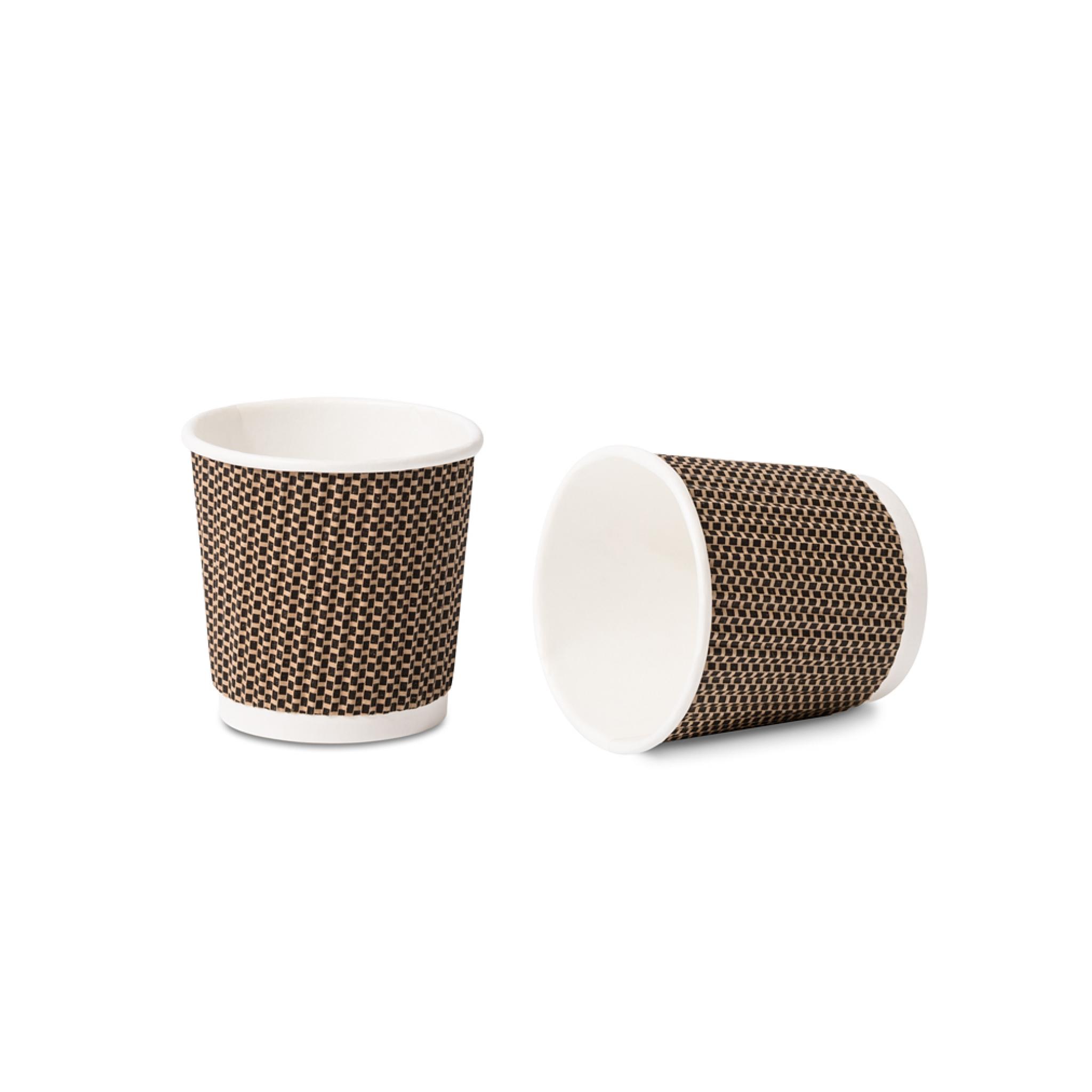 4oz VIP Brown Paper Coffee Cups 3 Ply | Thali Outlet
