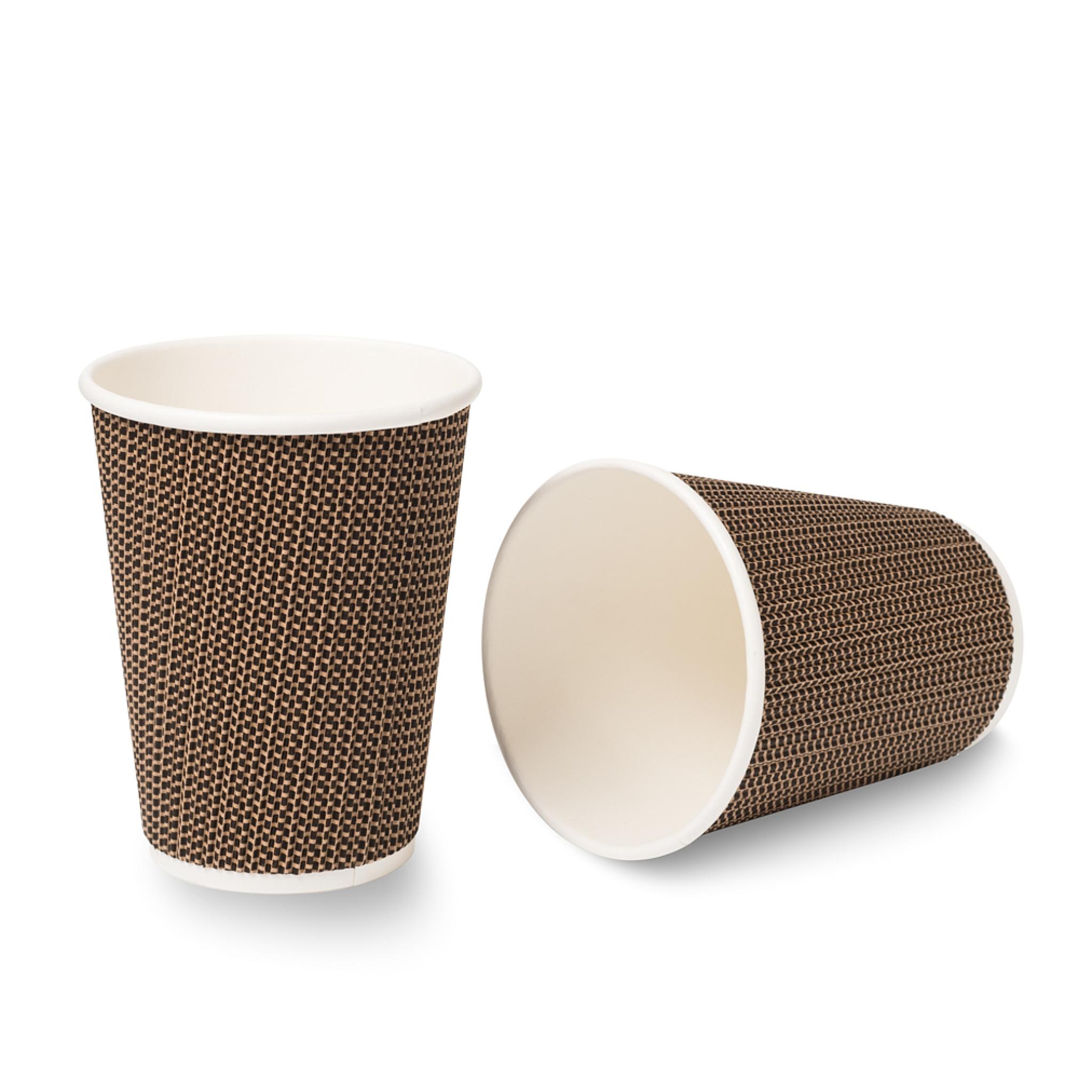 12oz VIP Brown Paper Coffee Cups 3 Ply | Thali Outlet